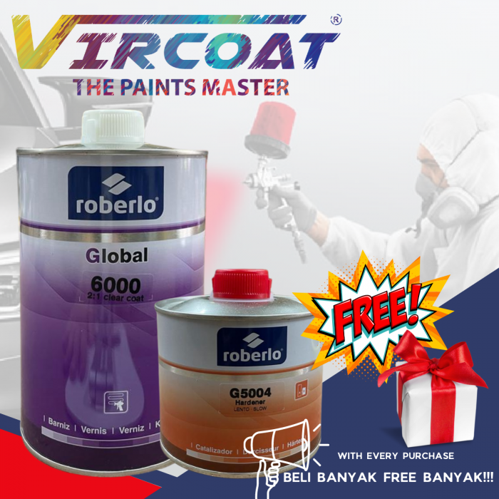 ROBERLO, GLOBAL 6000, 5004, HIGH SOLID CLEAR, LAQUER, TOPCOAT, LAQUER ...