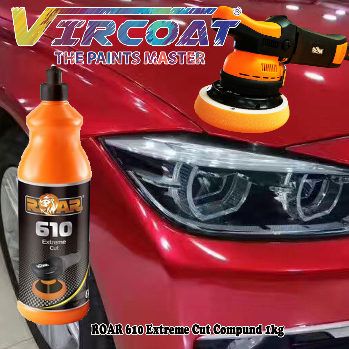 ROAR 610 Extreme Cut Compound 1kg. polishing compound, G3 polishing ...