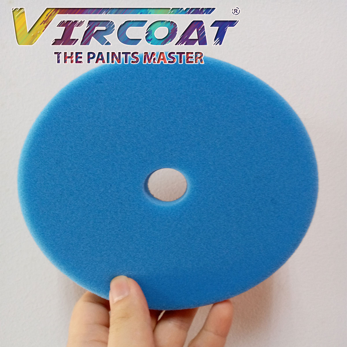 Polishing Buffing Waxing Waffle Foam Pads Car Cleaning Tool, soft foam blue